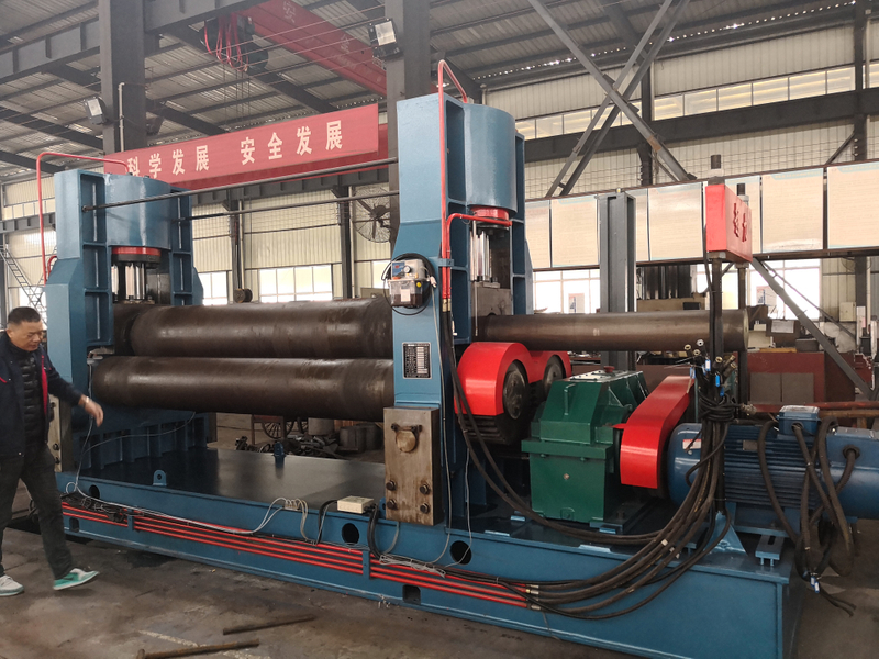 Hydraulic Symmetrical 3 Roller Plate Rolling Machine from China ...